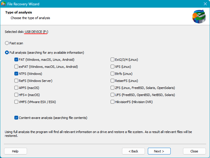 Data Recovery from a USB Flash Drive